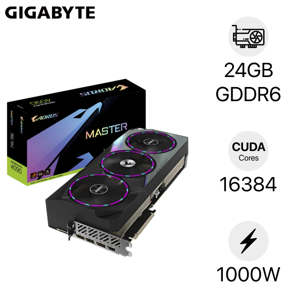 So sánh Card màn hình Gigabyte AORUS GeForce RTX 4090 MASTER 24G