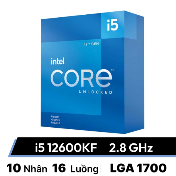 So sánh CPU Intel Core i5 12600KF và CPU Intel Core i5 12600K