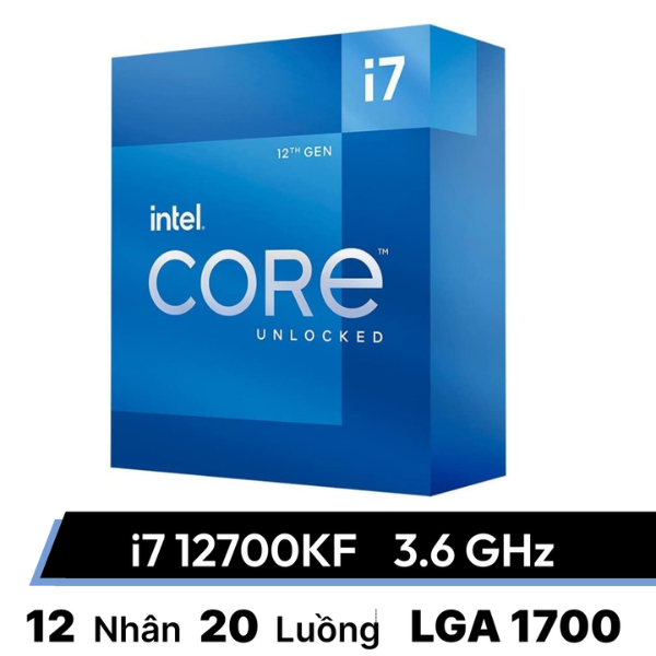 So sánh CPU Intel Core i7 12700KF và CPU Intel Core i7 12700