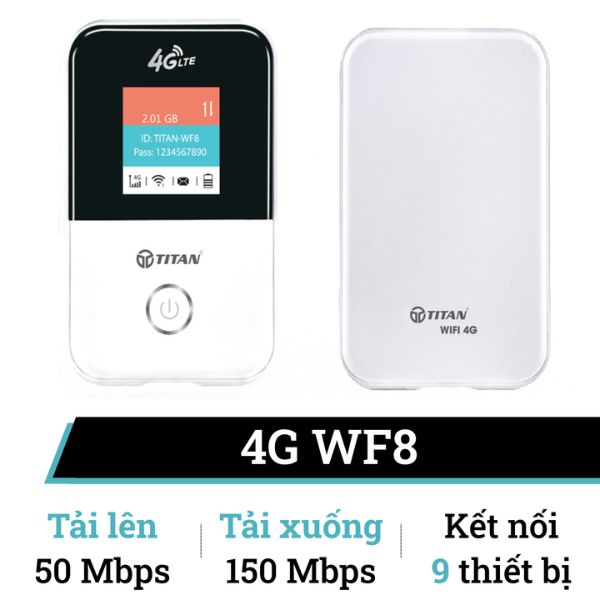 So sánh Bộ phát Wifi TITAN 4G - WF8 và Bộ phát Wifi TITAN 4G - WF8