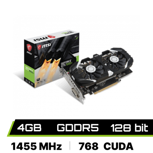 So sánh Card màn hình MSI GeForce GTX 1050Ti 4GT OCV1 và Card màn hình ...