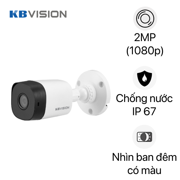 So sánh Camera 4 in 1 ngoài trời 360 độ 2MP KBVISION KX-A2111C4