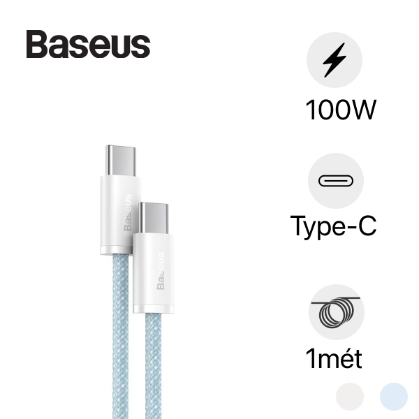 So sánh Cáp Type C - Type C Baseus Dynamic 1m