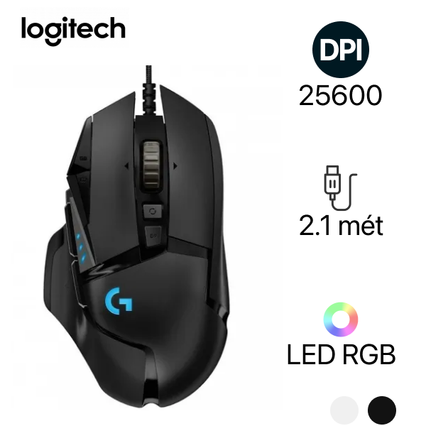 So sánh Chuột Gaming Logitech G502 Hero và Chuột có dây Gaming Logitech ...