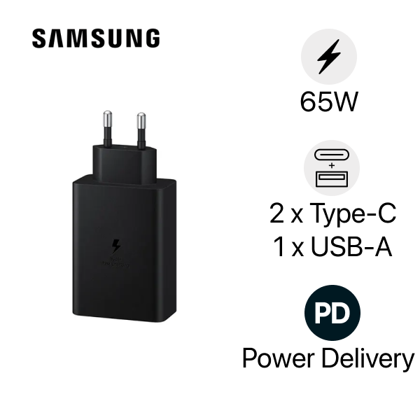 So sánh Củ sạc Samsung 3 cổng 65W T6530