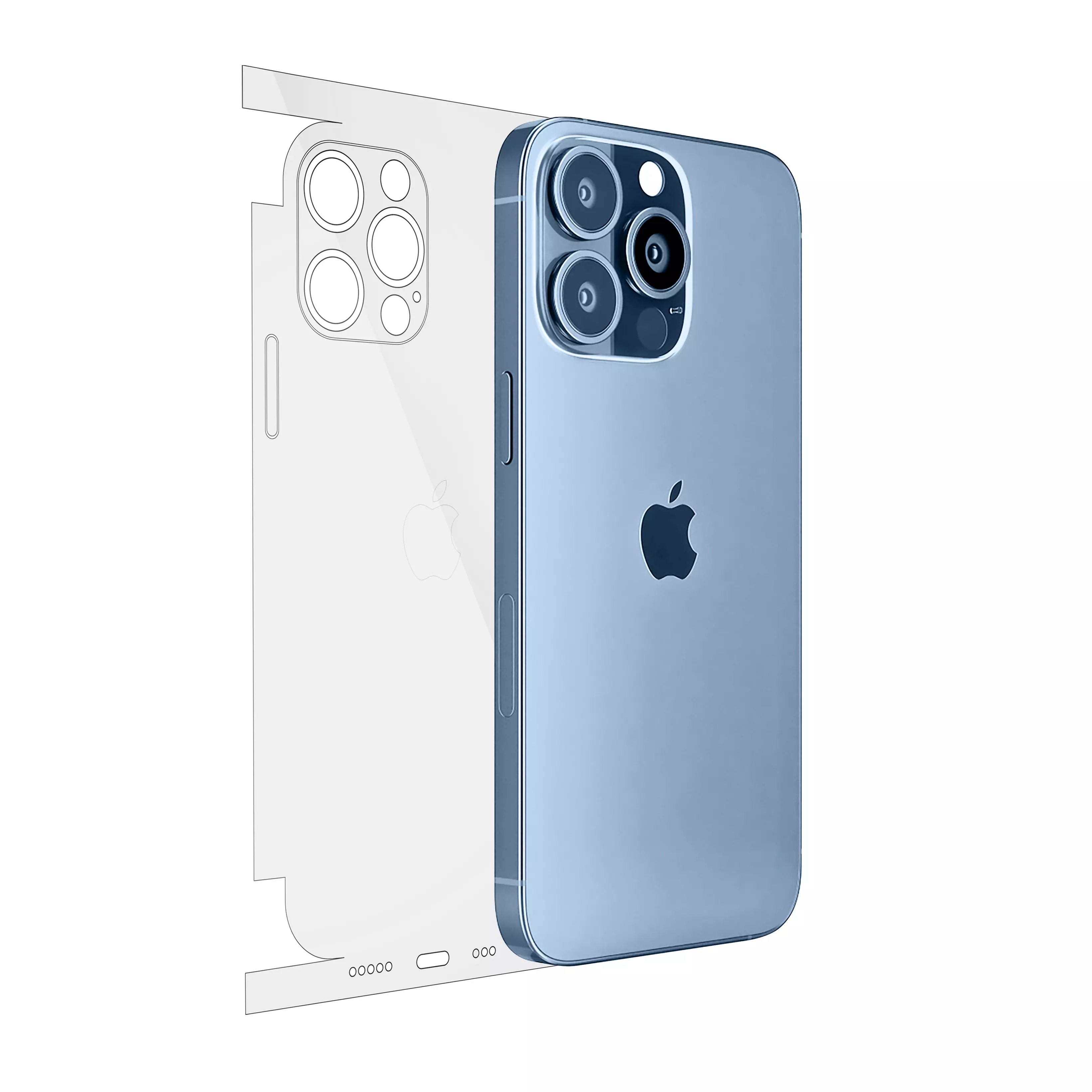 So sánh Miếng dán PPF nhám Full viền mặt sau iPhone 13 Pro Max