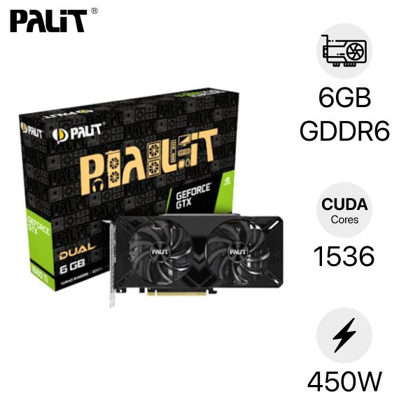 So sánh Card màn hình Palit GTX 1660TI Dual 6G GDDR6 và Card màn hình ...