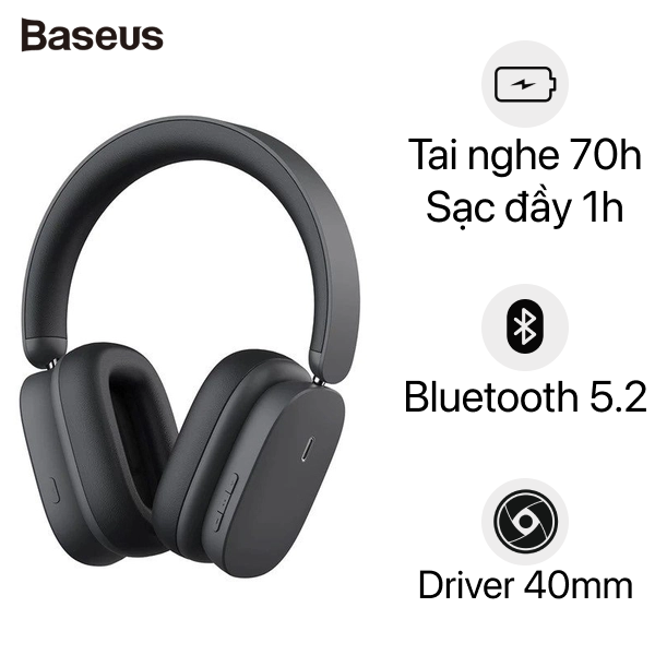 So sánh Tai nghe Bluetooth chụp tai Baseus Bowie H1 và Tai nghe chụp ...