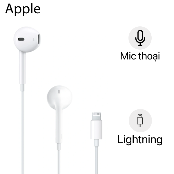 So sánh Tai nghe Apple EarPods Lightning MWTY3ZA/A | Chính hãng Apple ...
