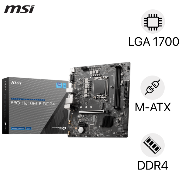 So sánh Mainboard MSI H610M-B DDR4 Pro và Mainboard ASRock H610M-HVS/M ...