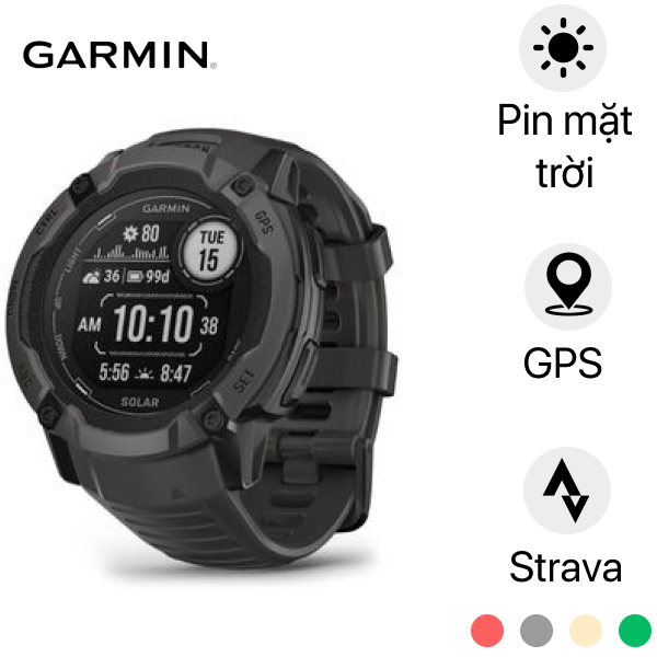 So sánh Đồng hồ thông minh Garmin Instinct 2X Solar