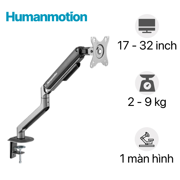 So sánh Giá treo màn hình máy tính Human Motion T6 Pro và Giá treo màn ...