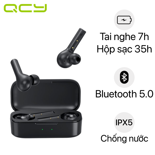 So sánh Tai nghe không dây QCY T5 và Tai nghe Bluetooth True Wireless ...