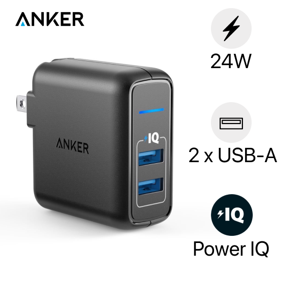 So sánh Củ sạc Anker 24W PowerPort 2 Cổng Elite 2 A2023