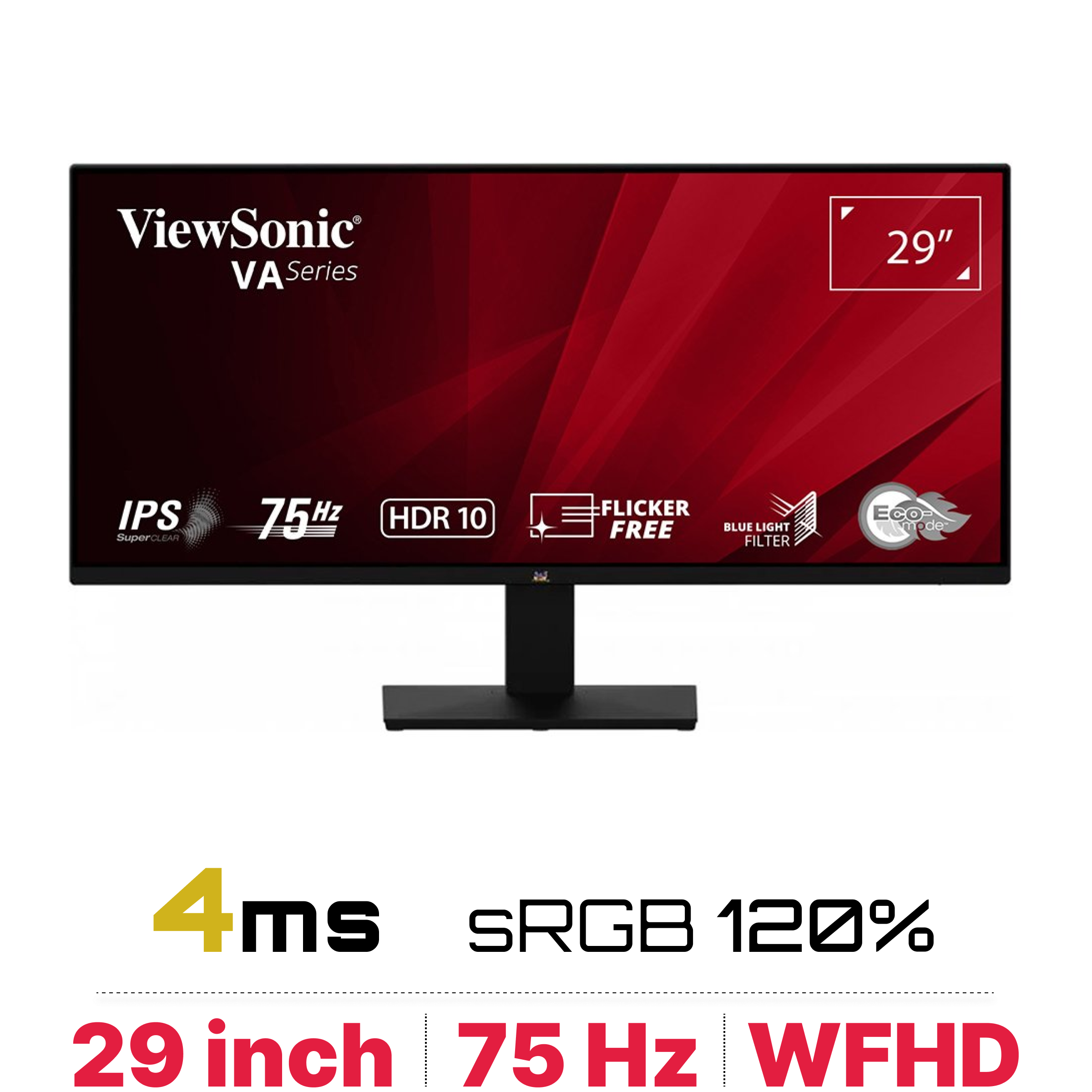 So sánh Màn hình ViewSonic Ultrawide VA2932 29 inch và Màn hình LG ...