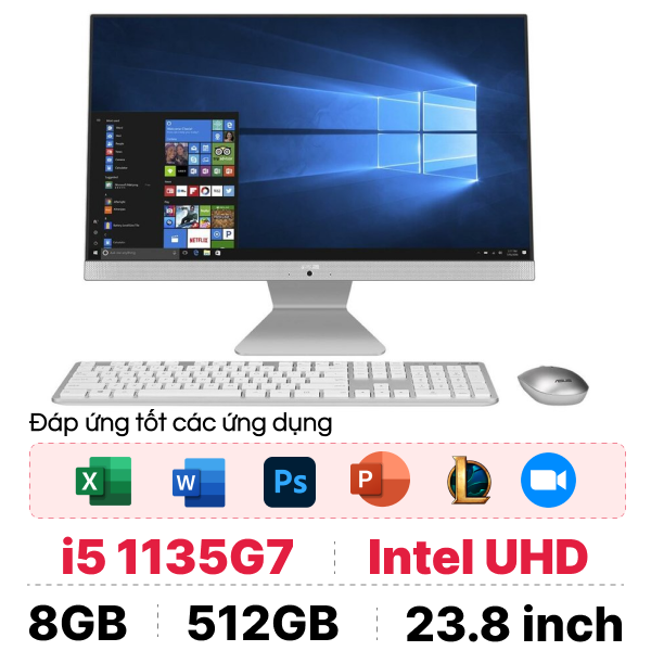So sánh Máy tính All In One văn phòng Asus V241EAK-WA209W