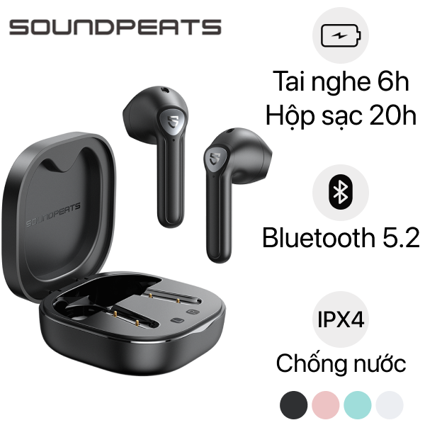 So sánh Tai nghe Bluetooth True Wireless SoundPEATS True Air 2 và Tai ...