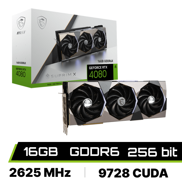 So sánh Card màn hình MSI RTX 4080 16GB SUPRIM X và Card màn hình ASUS ...