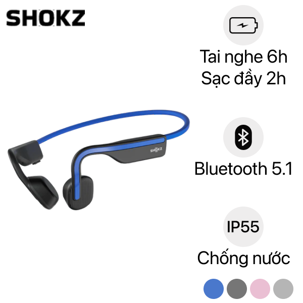 So sánh Tai nghe truyền dẫn xương Shokz Openmove