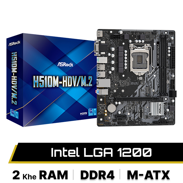 So sánh Mainboard ASRock H510M-HDV/M.2 và Mainboard Gigabyte B560M DS3H V2