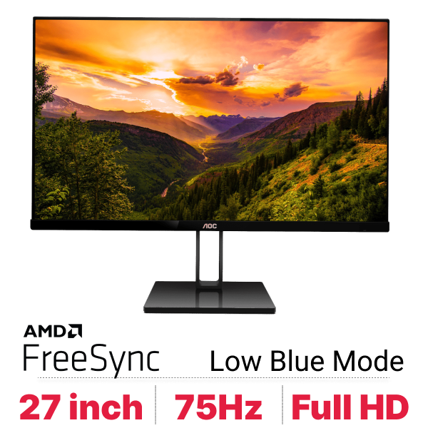 So sánh Màn hình AOC 27V2Q 27 inch và Màn hình Philips 24M1N3200ZA 24 inch