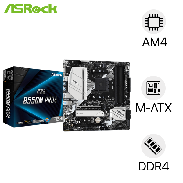 So sánh Mainboard ASRock B550M Pro 4 DDR4