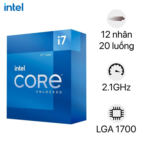 So sánh CPU Intel Core i7 12700F và CPU Intel Core i5 12400F