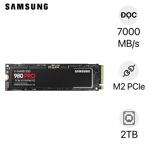So sánh Ổ cứng SSD Samsung 980 Pro PCIe NVME 4.0 x 4 2TB và Ổ cứng SSD ...