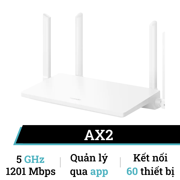So sánh Router WiFi 6 Huawei AX2 băng tầng kép AX1500 và Router Wifi 6 ...