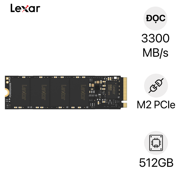 So sánh Ổ cứng SSD Lexar NM620 512GB M2 2280 NVMe PCIe Gen 3x4 và Ổ ...