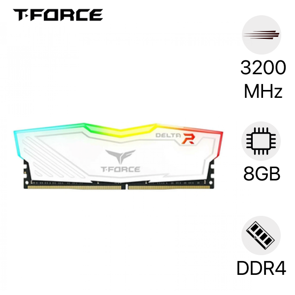 So sánh RAM PC TeamGroup T-Force Delta White RGB 8GB DDR4 3600MHz và ...