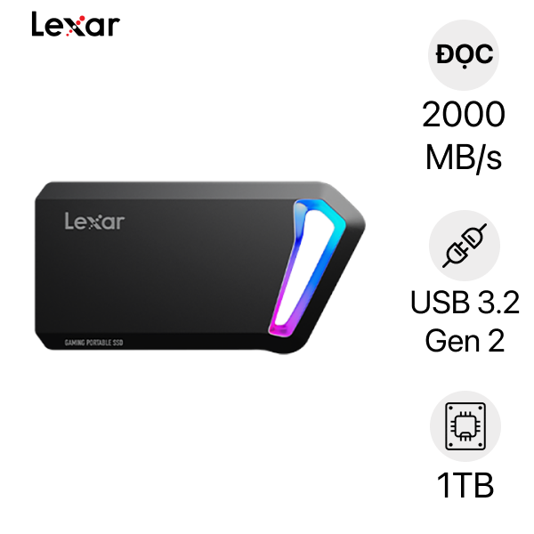 So sánh Ổ cứng di động Lexar SL660 Gaming Portable SSD 1TB và Ổ cứng di ...
