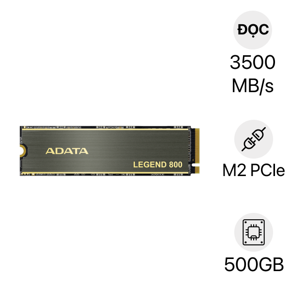 So sánh Ổ cứng SSD ADATA ALEG 800 500GB M2 2280 NVME PCIe Gen 3x4 và Ổ ...