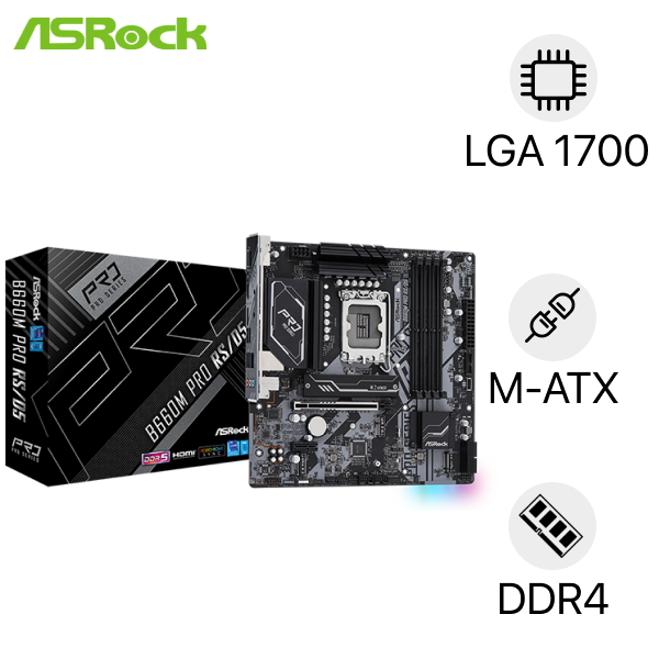 So sánh Mainboard ASRock B660M Pro RS và Mainboard Asus TUF Gaming ...