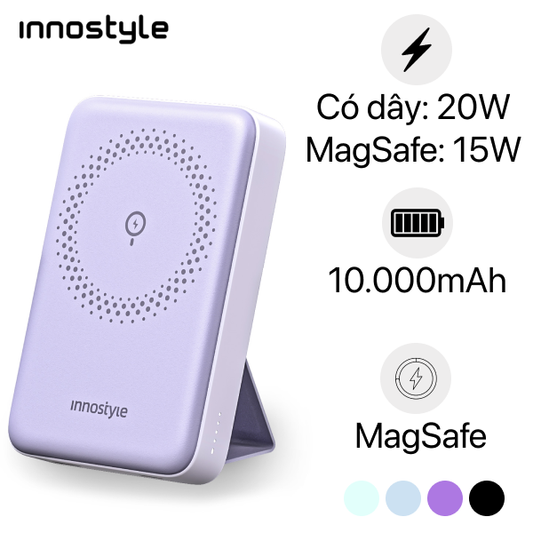 So sánh Pin sạc dự phòng Innostyle PowerMag 2in1 10.000mAh PD 20W có ...