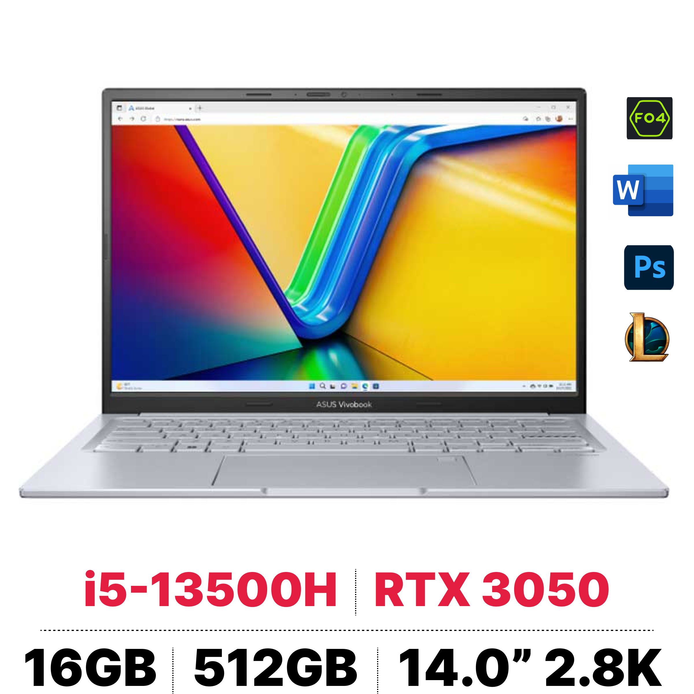 So sánh Laptop Asus Vivobook 14X OLED K3405VC-KM006W và Laptop MSI ...