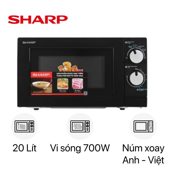 So sánh Lò vi sóng cơ không nướng SHARP R-208VN-WS 20L