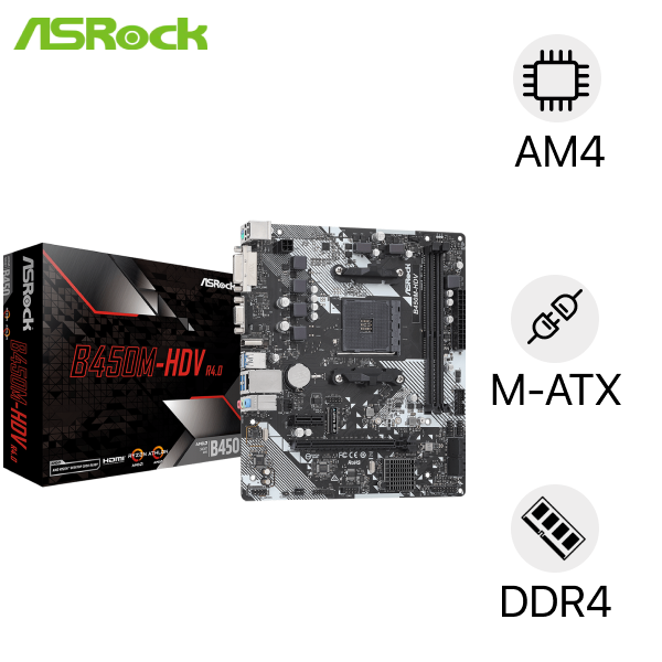 So sánh Mainboard ASRock B450M HDV R4 và Mainboard Asus TUF Gaming ...