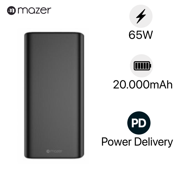 So sánh Sạc dự phòng Mazer Infinite Boost Ultra Power 20.000mAh 65W và ...