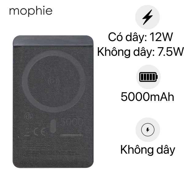 So sánh Pin sạc dự phòng Mophie Snap Juice Pack Mini 5.000mAh V2