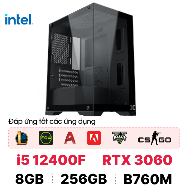 So sánh PC CPS Gaming G06 i5 12400F / 8GB - 256GB / RTX 3060 và PC CPS ...