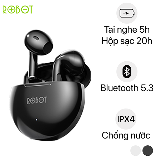 So sánh Tai nghe Bluetooth True Wireless Robot Flybuds T10 và Tai nghe ...