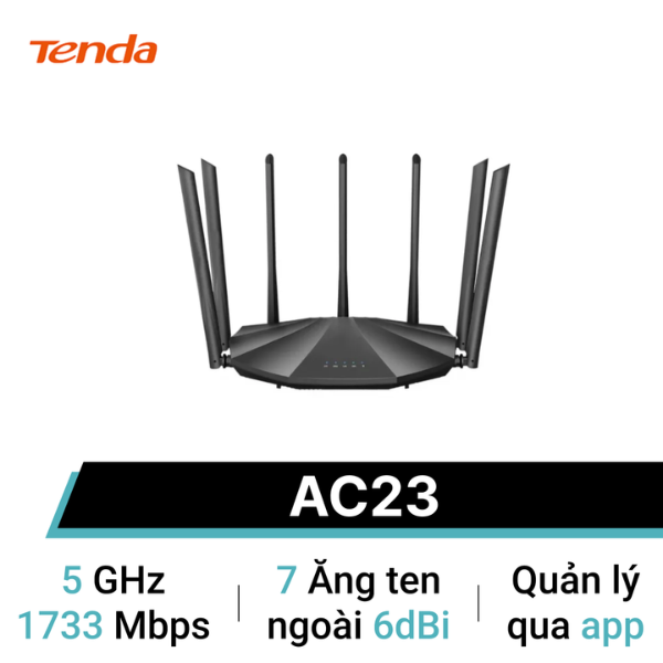 So sánh Router Wifi Tenda AC23 băng tần kép AC2100 MU-MIMO