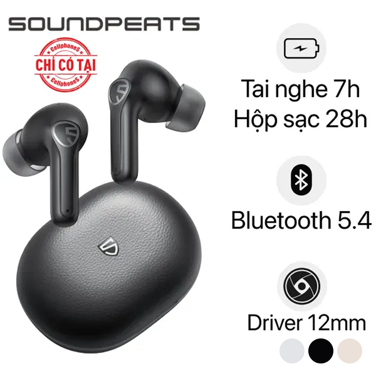 So sánh Tai nghe Bluetooth True Wireless SoundPeats T3 Pro (ANC) - Chỉ có tại Cellphone S