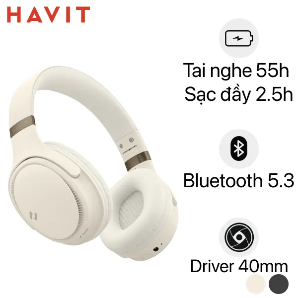 So sánh Tai nghe Bluetooth chụp tai Havit H630BT