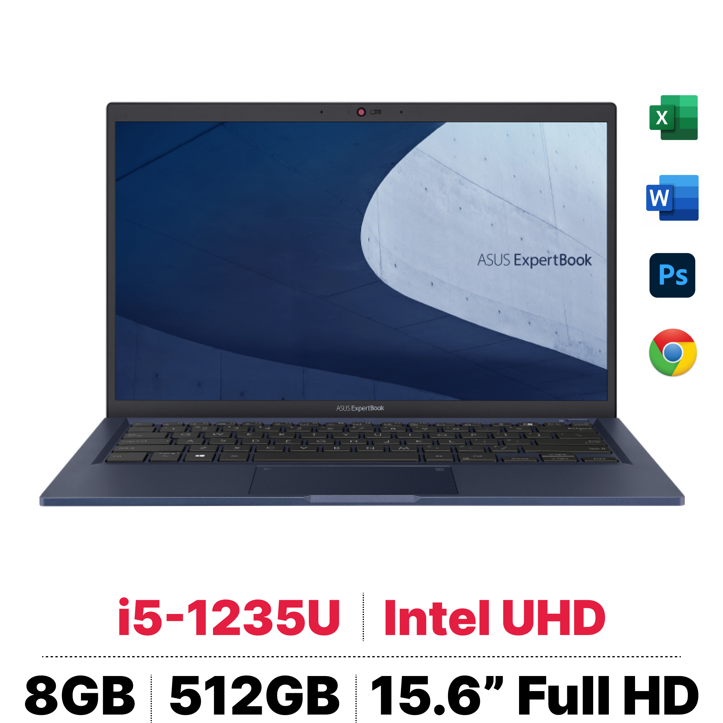 So sánh Laptop Asus ExpertBook B1 B1500CBA-BQ0249W và Surface Laptop Go ...