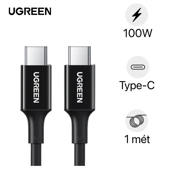 So sánh Cáp Ugreen USB to Type-C 100W 1M US288