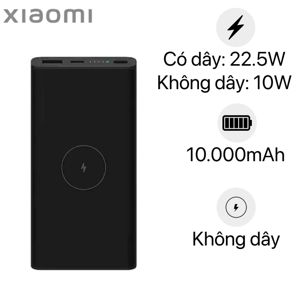 So sánh Sạc dự phòng Xiaomi PowerBank BHR5460GL 10.000mAh 22.5W và Pin ...