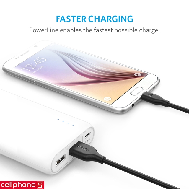 Cáp Anker PowerLine Micro USB 0.9 m giá tốt | CellphoneS.com.vn