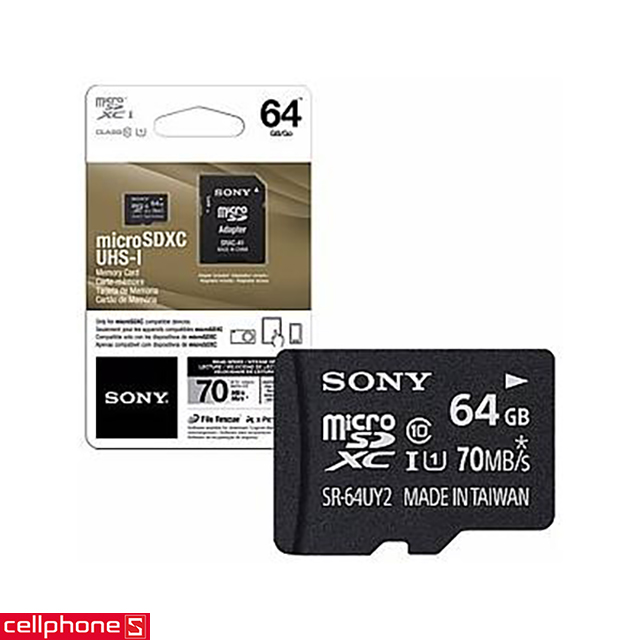 Thẻ nhớ Sony MicroSDHC SR-16UY3A 16 GB giá rẻ | CellphoneS.com.vn
